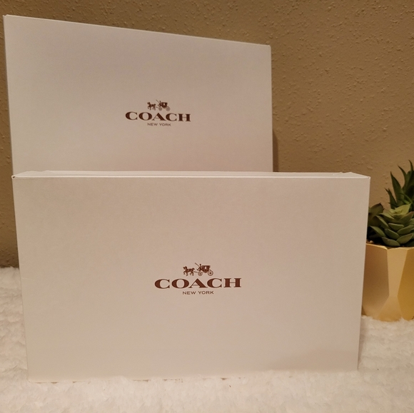 Coach | Party Supplies | Coach Gift Boxes Set Of 2 | Poshmark